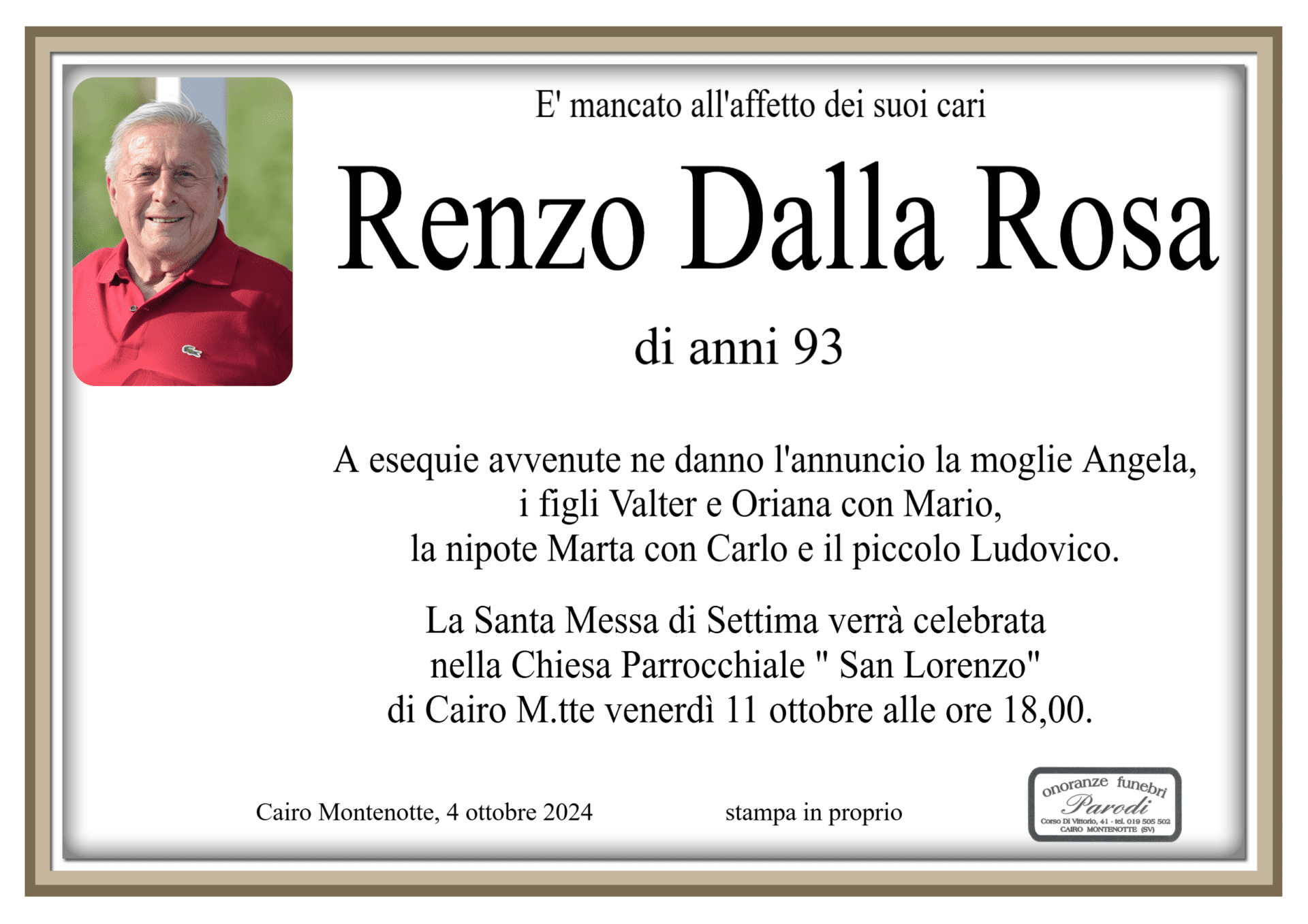 Renzo Dalla Rosa